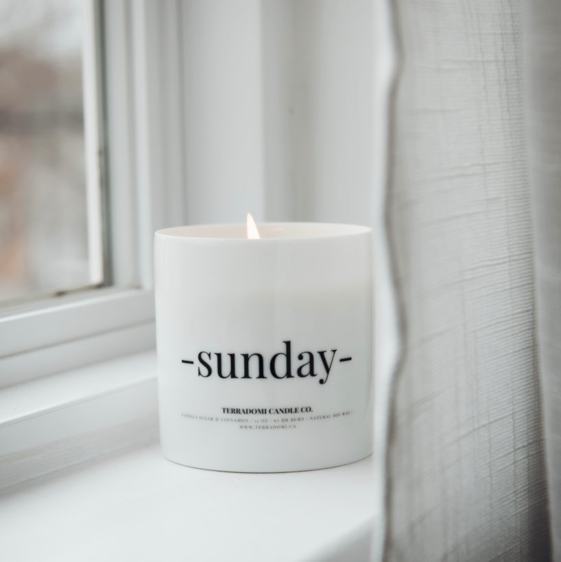 Sunday Scented Candle | Toronto Candle Company – Terradomi Candle Co ...